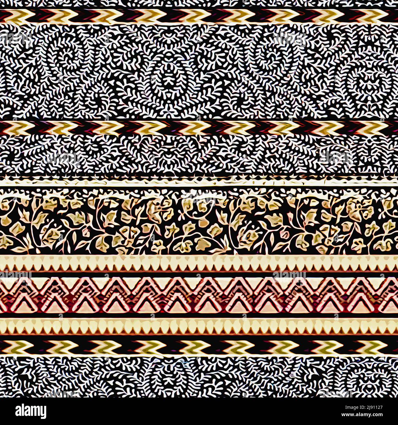 Textile and wallpaper patterns. A printable digital illustration work ...