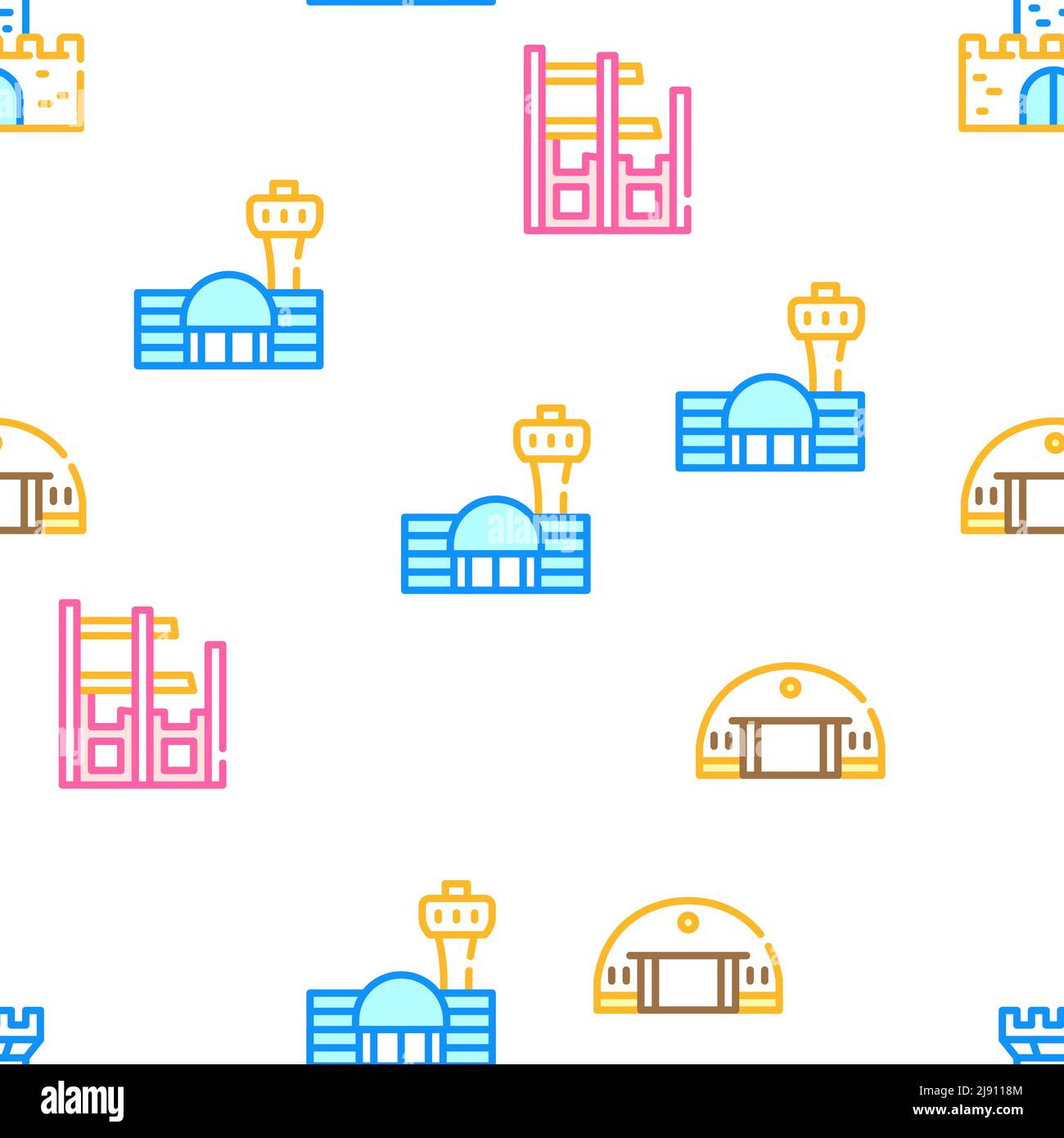 Building Architecture Collection Icons Set Vector Illustrations Stock Vector Image And Art Alamy