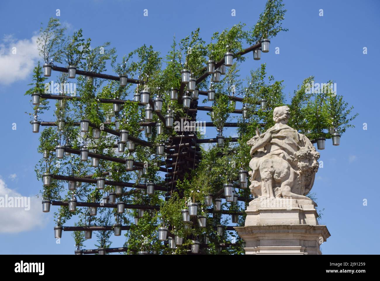 London, England, UK. 19th May, 2022. 'Tree of Trees' sculpture by ...
