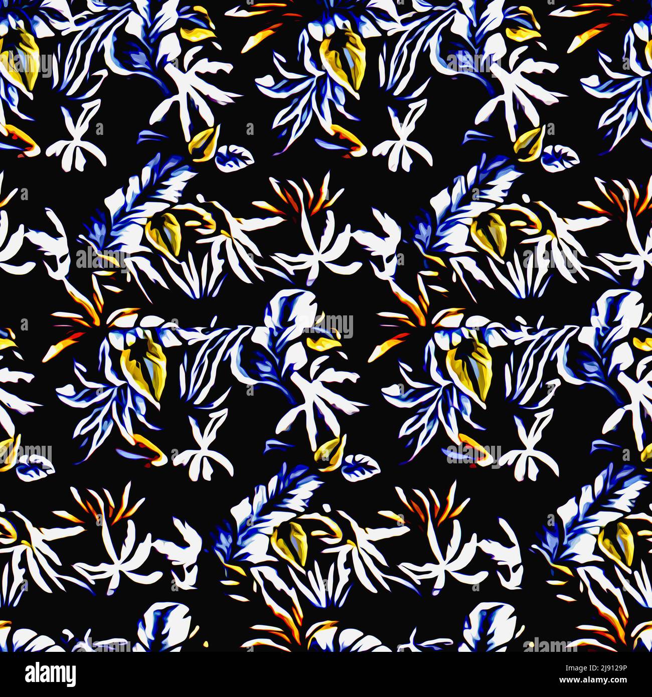 Textile and wallpaper patterns. A printable digital illustration work ...