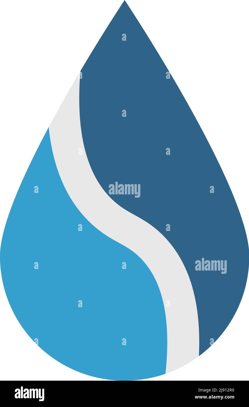 Designable water droplets icon. Editable vector Stock Vector Image ...
