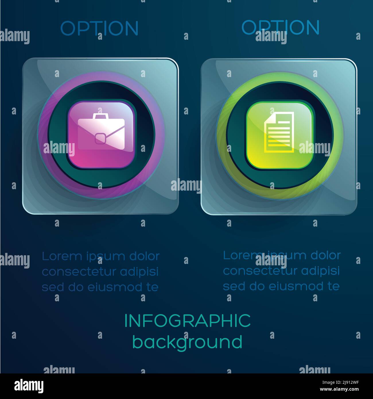 Two push buttons Stock Vector Images - Alamy