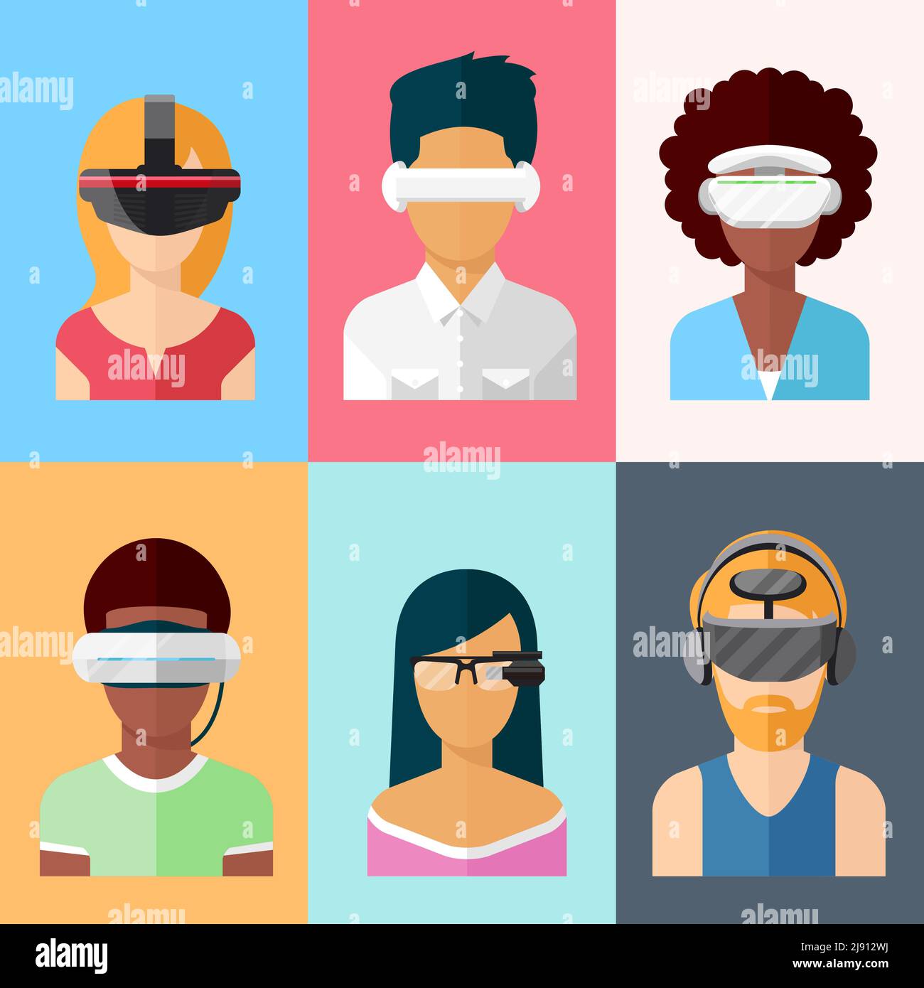 Head mounted display vector vectors hi-res stock photography and images ...