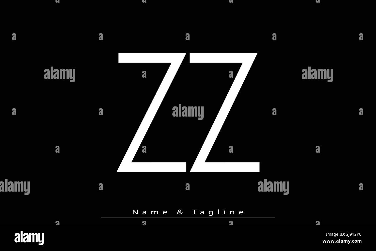 Alphabet letters Initials Monogram logo ZZ Stock Vector Image & Art - Alamy