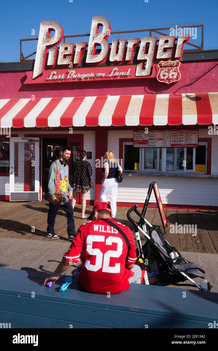 Pier Burger, Santa Monica, Los Angeles, California, United States of ...