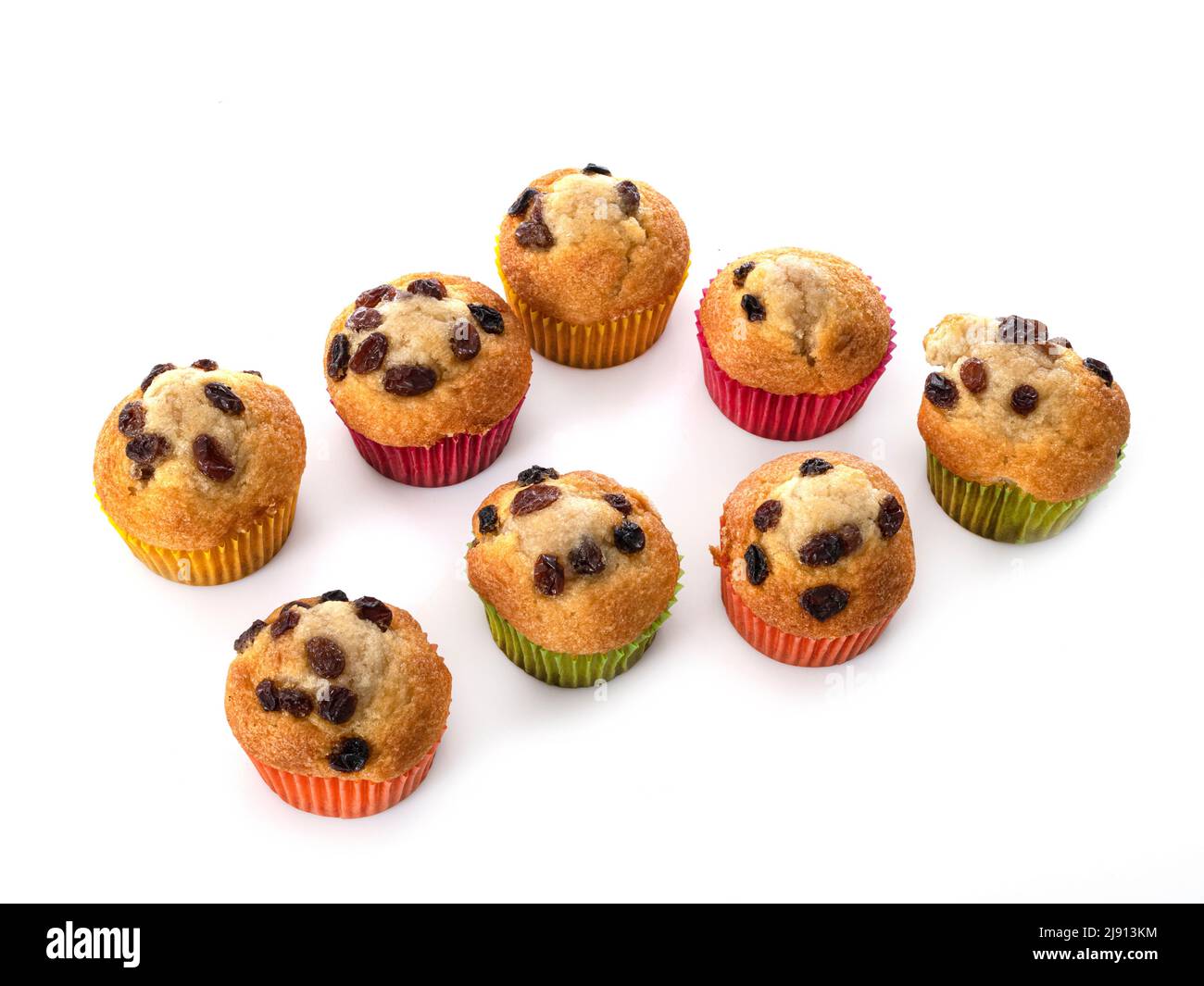 group of muffins in front of white background Stock Photo - Alamy