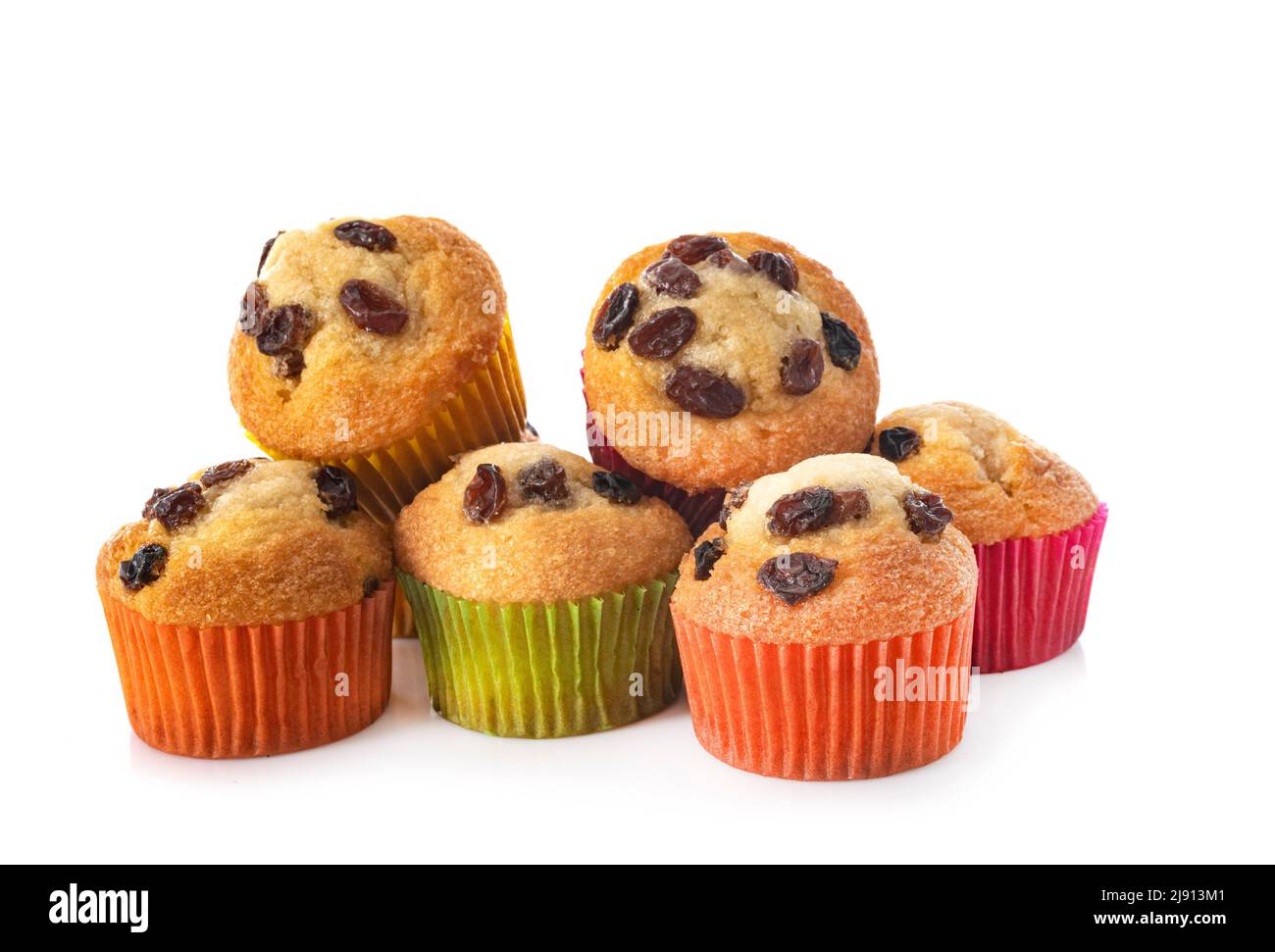 group of muffins in front of white background Stock Photo - Alamy