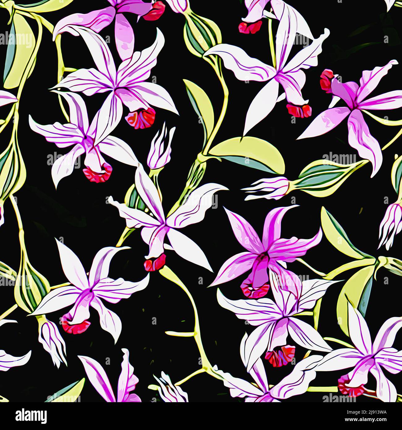 Textile and wallpaper patterns. A printable digital illustration work ...