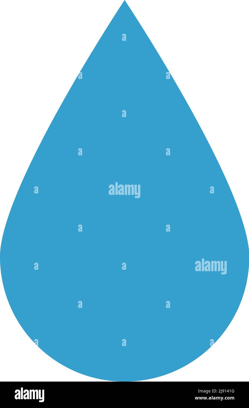 Simple water drop icon. Flat vector. Editable vector Stock Vector Image ...