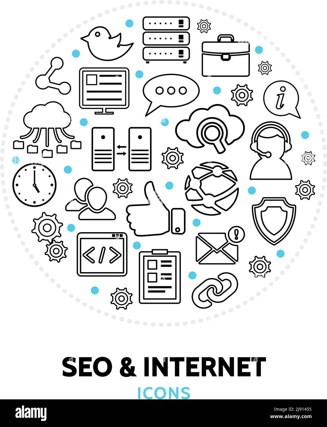 Data network operator Stock Vector Images - Alamy