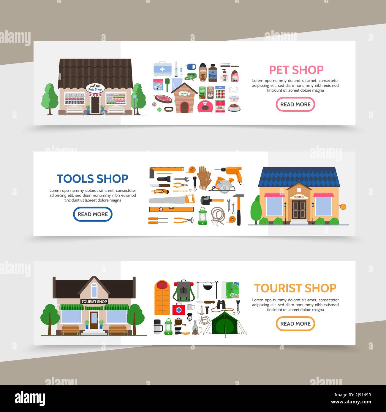 Camp stores Stock Vector Images - Alamy