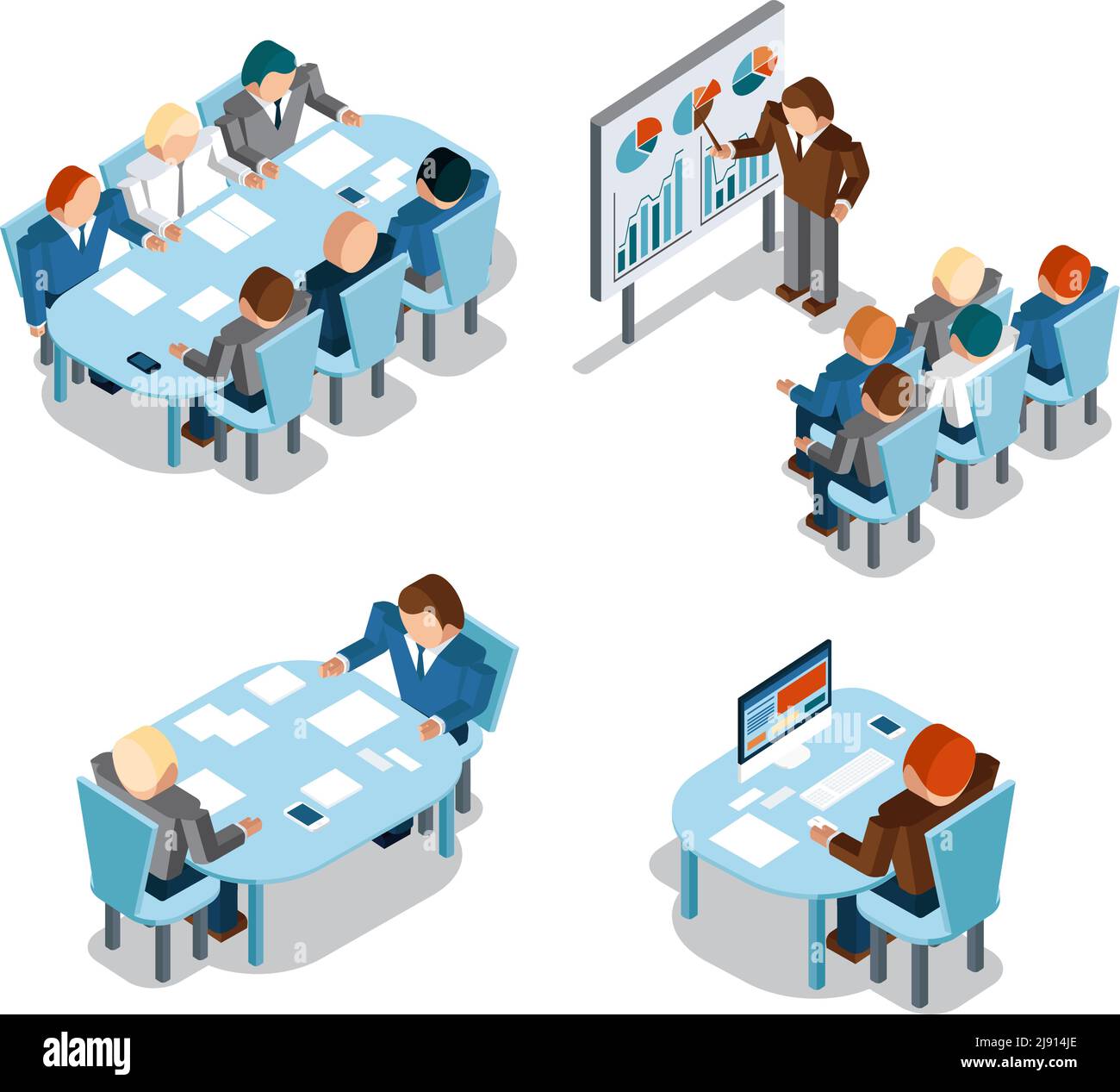 Busy meeting place Stock Vector Images - Alamy