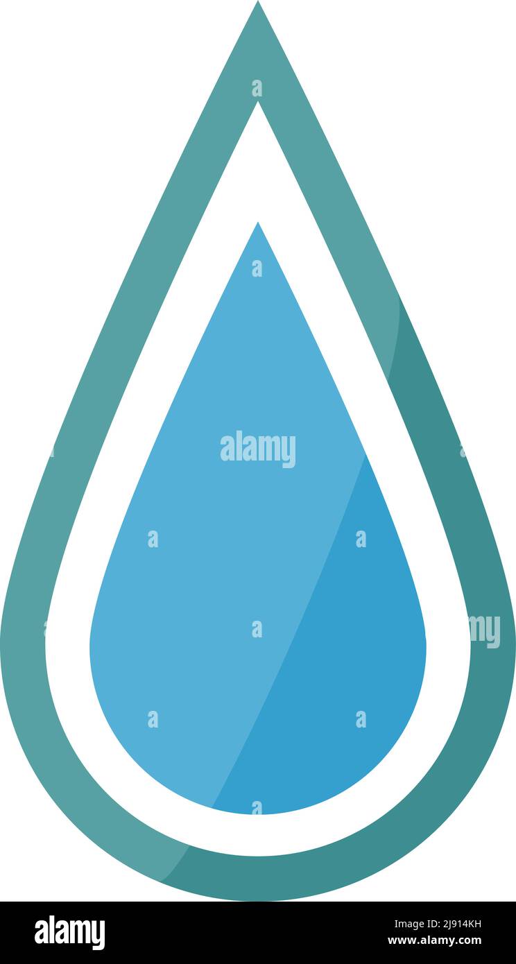 Fashionable water droplet icon. Simple and flat vector. Editable vector ...
