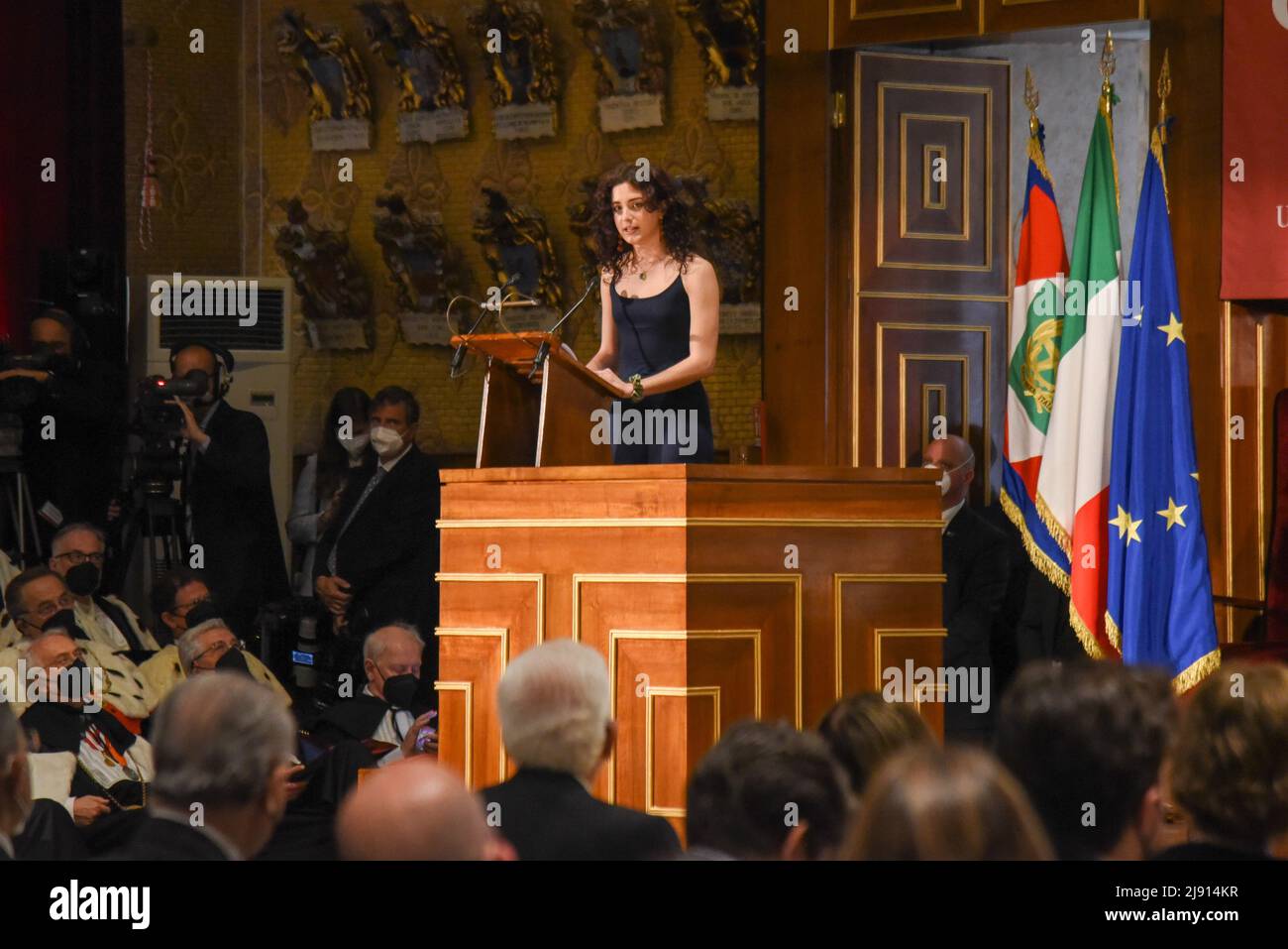 Padova, Italy. 19th May, 2022. Speech of Emma Ruzzon, president of the ...