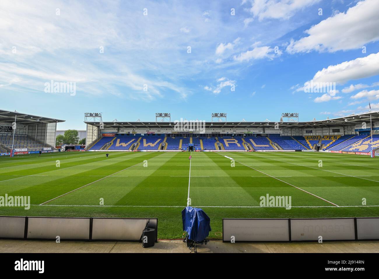 General view of Halliwell Jones Stadium , Home of Warrington Wolves ...