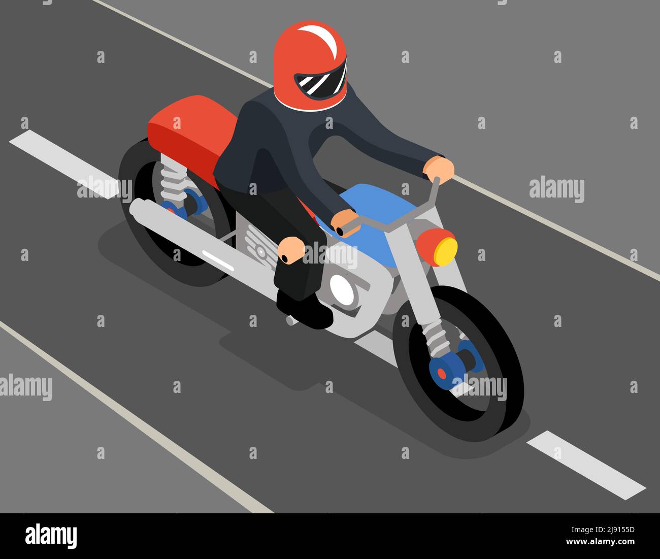 Motorbike road side on Stock Vector Images - Alamy