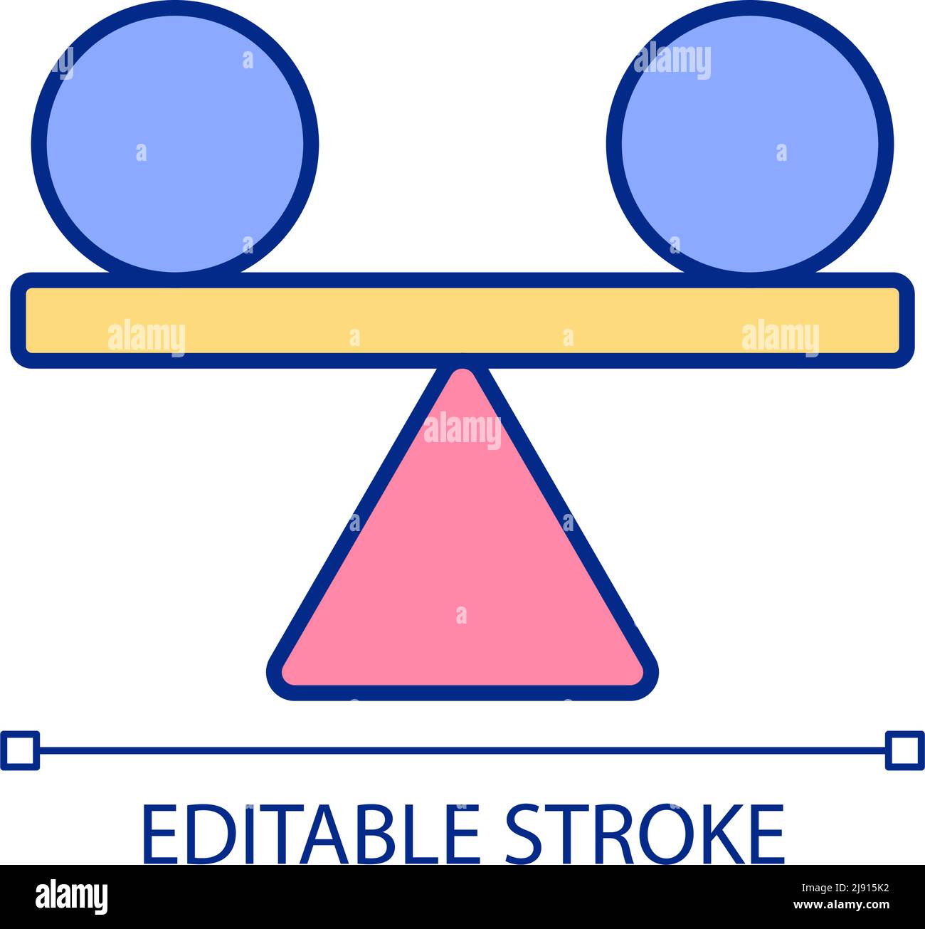 Reaching stability RGB color icon Stock Vector Image & Art - Alamy