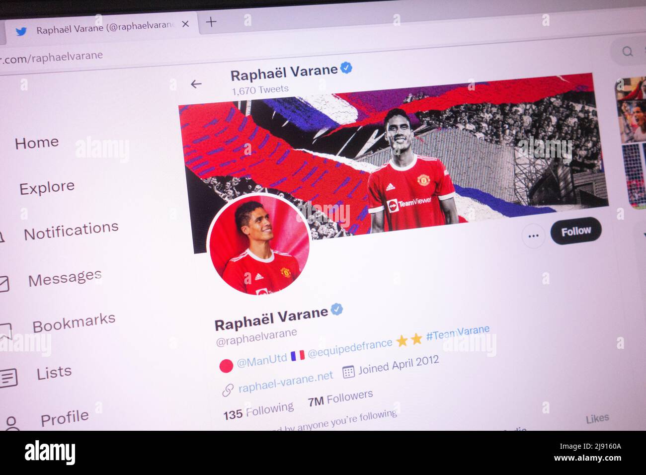 Raphael varane hi-res stock photography and images - Alamy