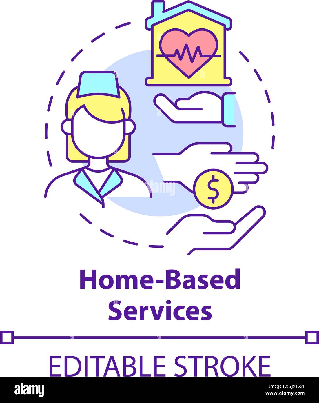 Home based doctor Stock Vector Images - Alamy