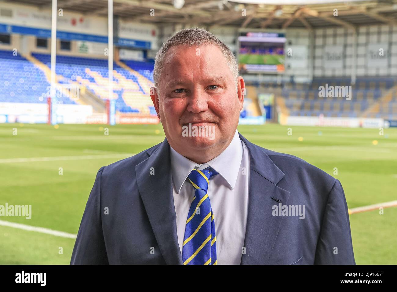 Warrington Wolves chairman Stuart Middleton arrives at the Halliwell ...