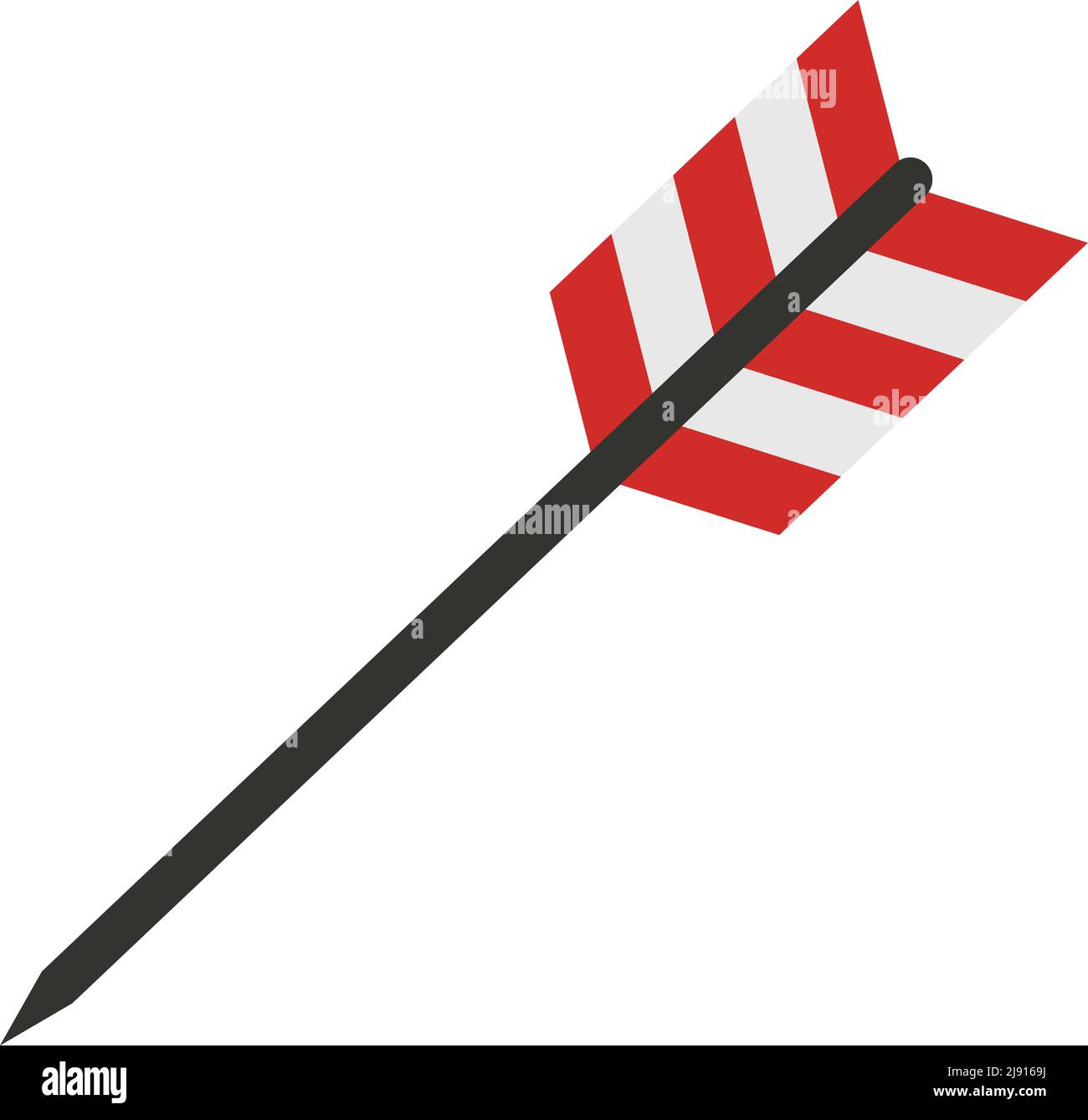 Arrow with feather Cut Out Stock Images & Pictures - Alamy