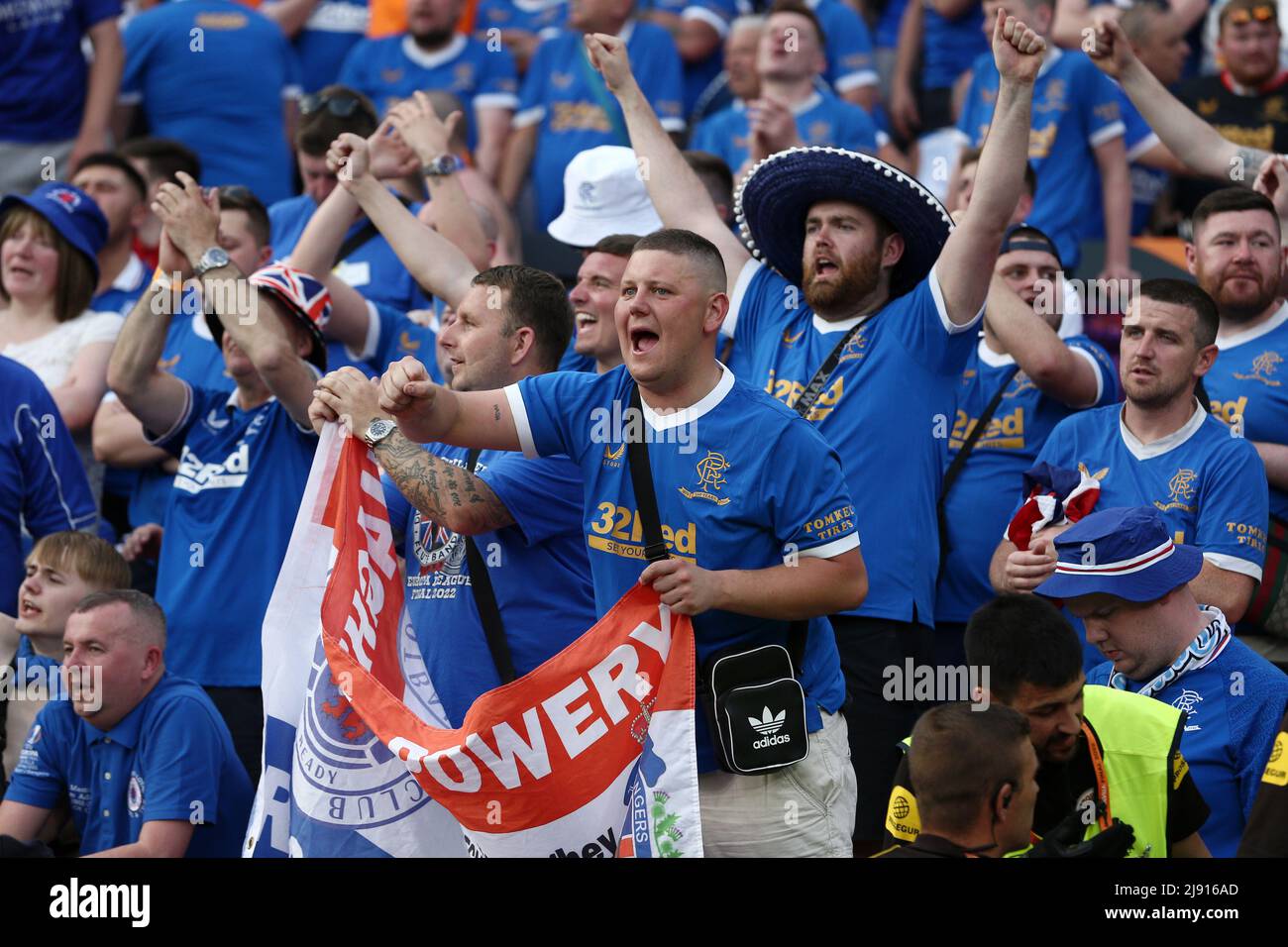 Rangers fans seville hi-res stock photography and images - Alamy