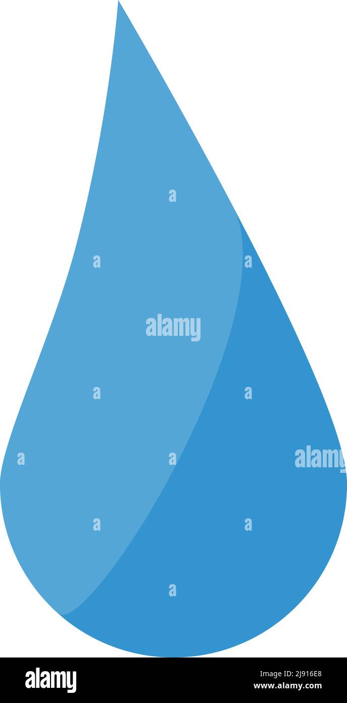 Falling water droplets icon. Editable vector Stock Vector Image & Art ...