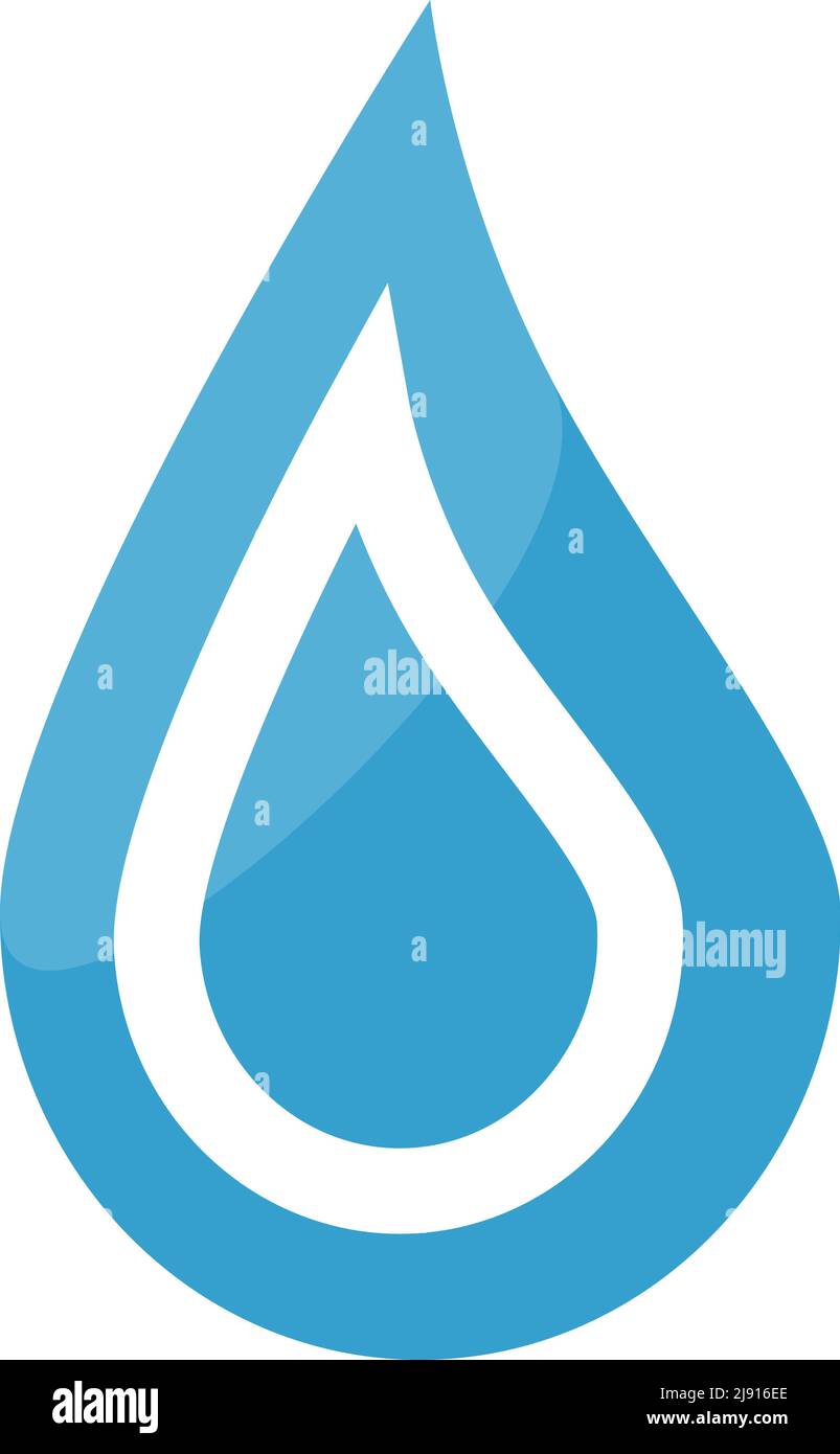 Fashionable design water drops icon. Editable vector Stock Vector Image ...