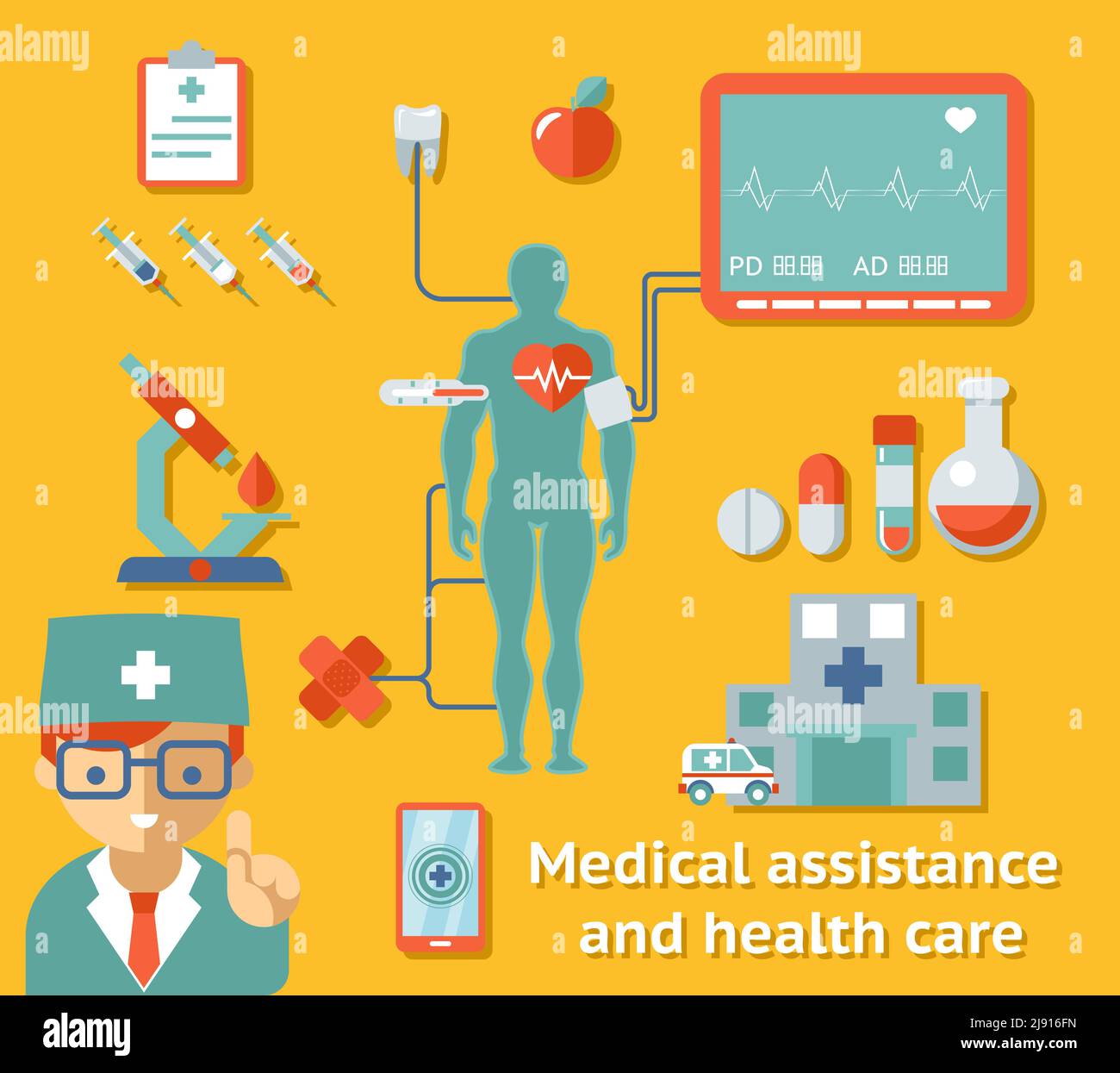 Medical assistance and health care concept. Medicine and cardiogram ...