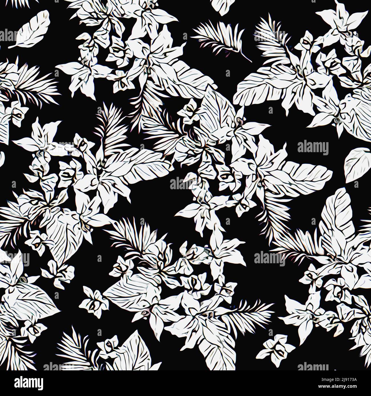 Textile and wallpaper patterns. A printable digital illustration work ...
