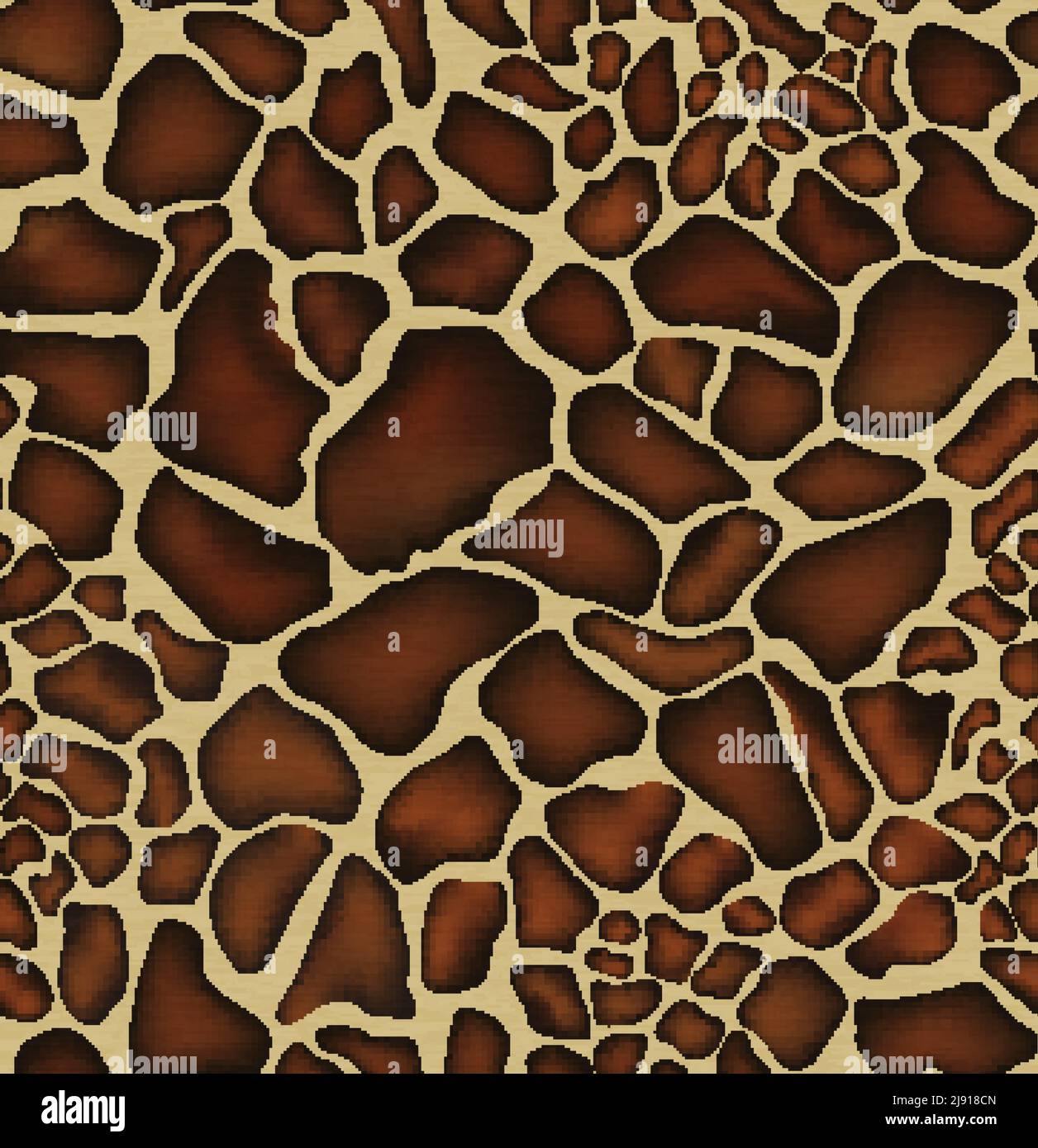 Realistic seamless Giraffe skin pattern in yellow and brown. EPS10 ...