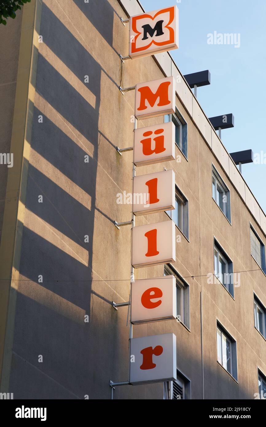 Müller Logo in Germany Stock Photo - Alamy