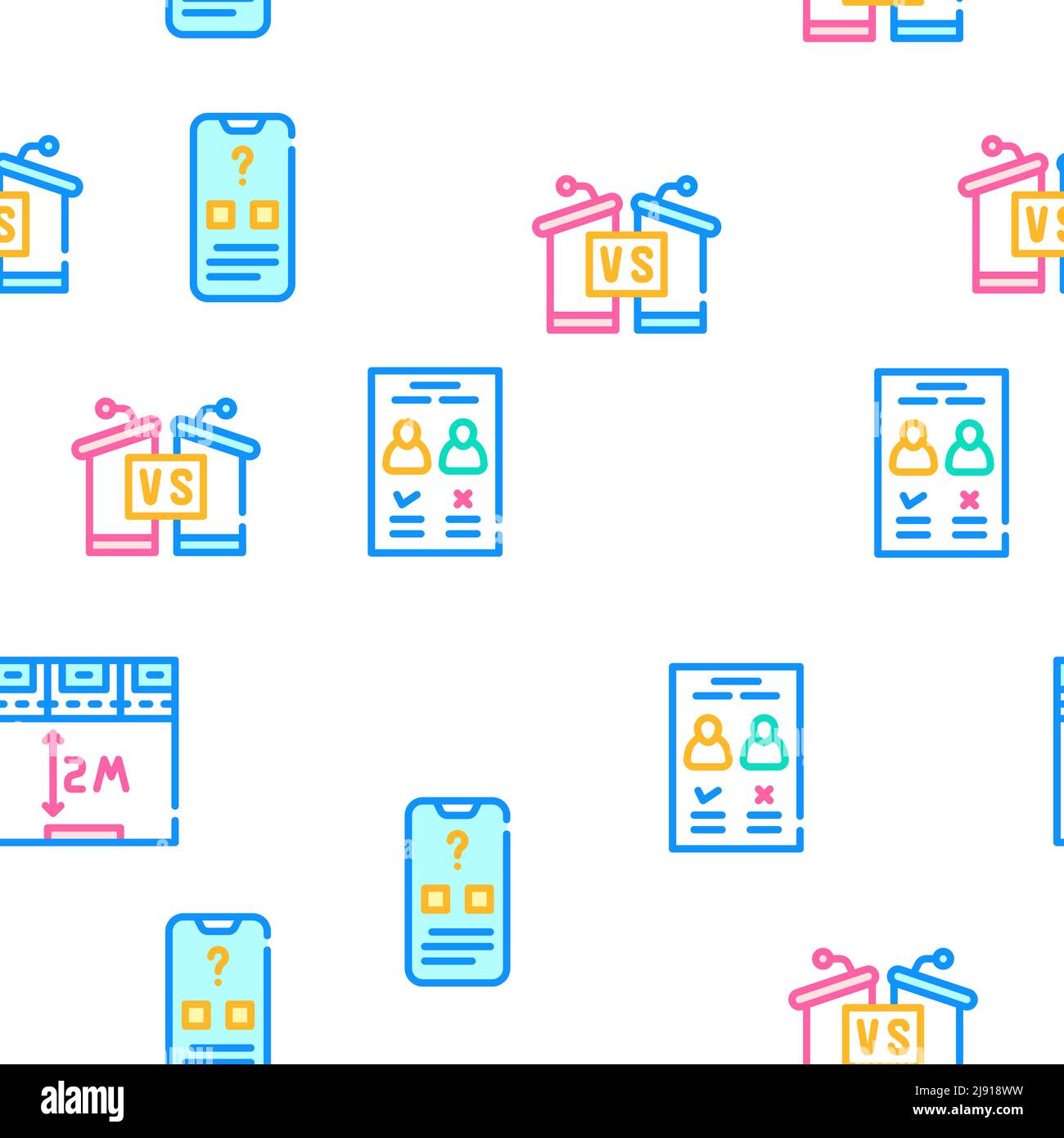 Voting And Elections Collection Icons Set Vector Stock Vector Image ...