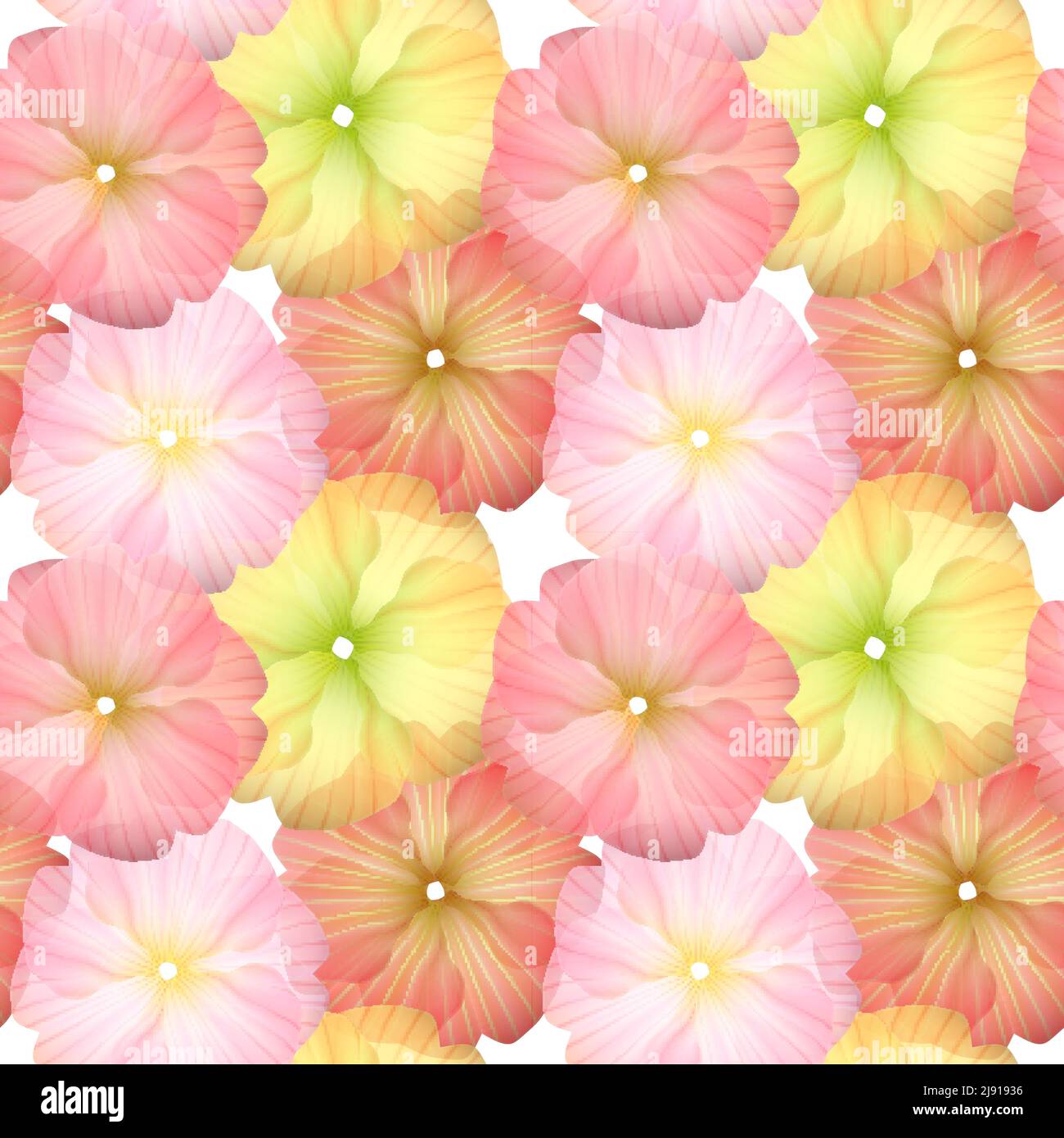 Seamless Flower Pattern for beautiful wallpapers on white Stock Vector ...