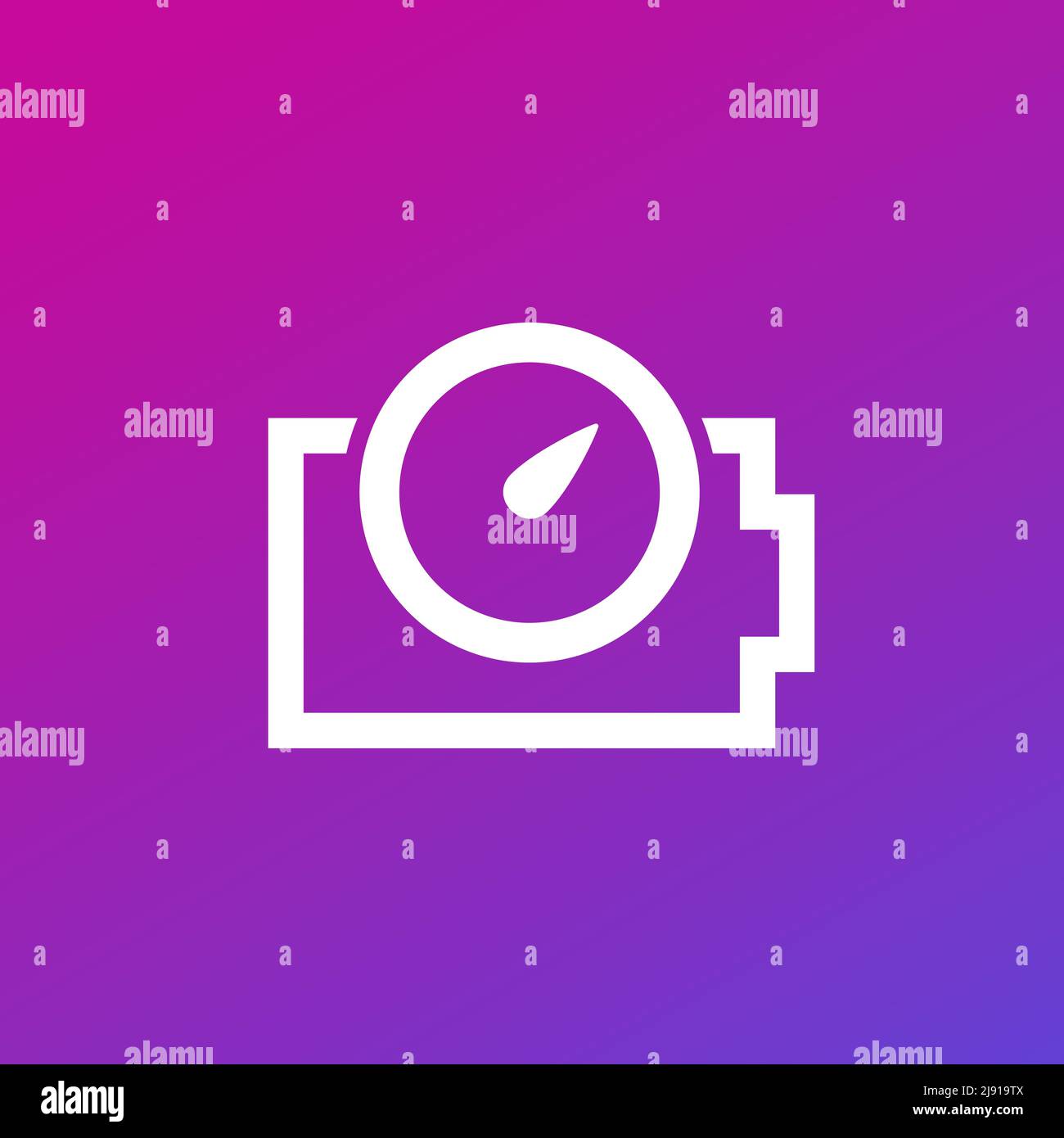 Battery charging time icon for web Stock Vector Image & Art - Alamy
