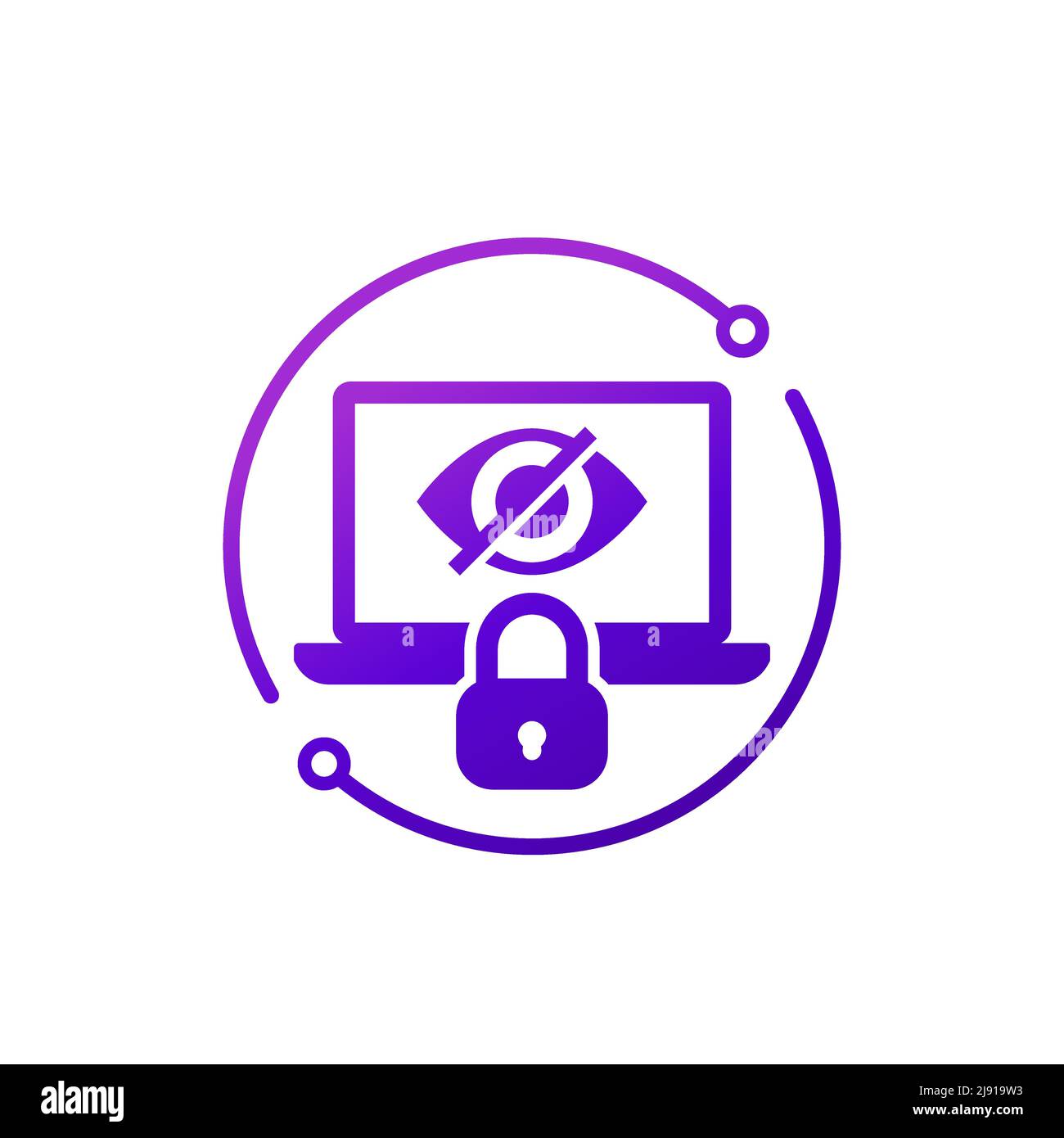 Parental control vector icon with lock Stock Vector Image & Art - Alamy