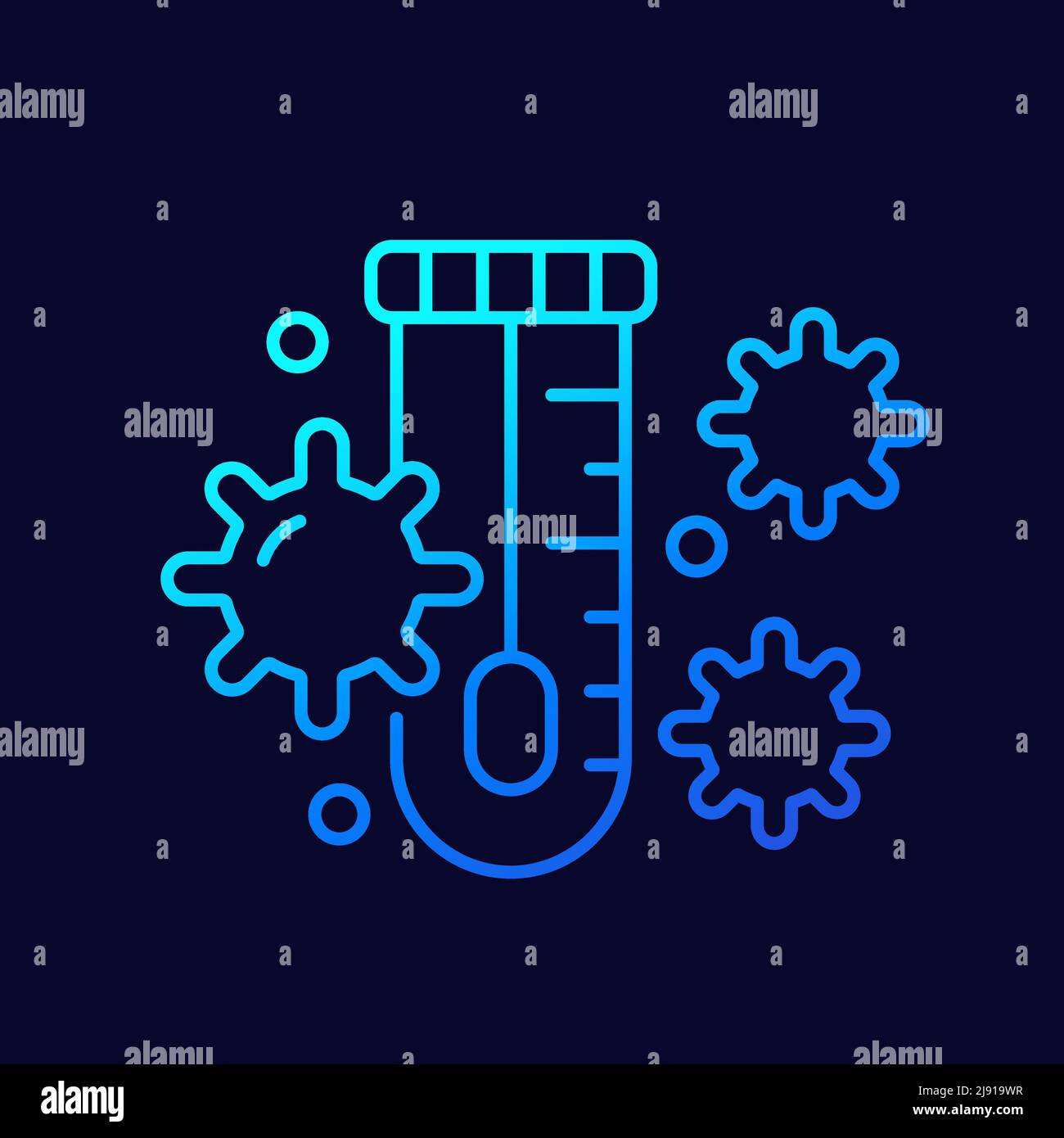 pcr, swab test line icon, vector Stock Vector Image & Art - Alamy