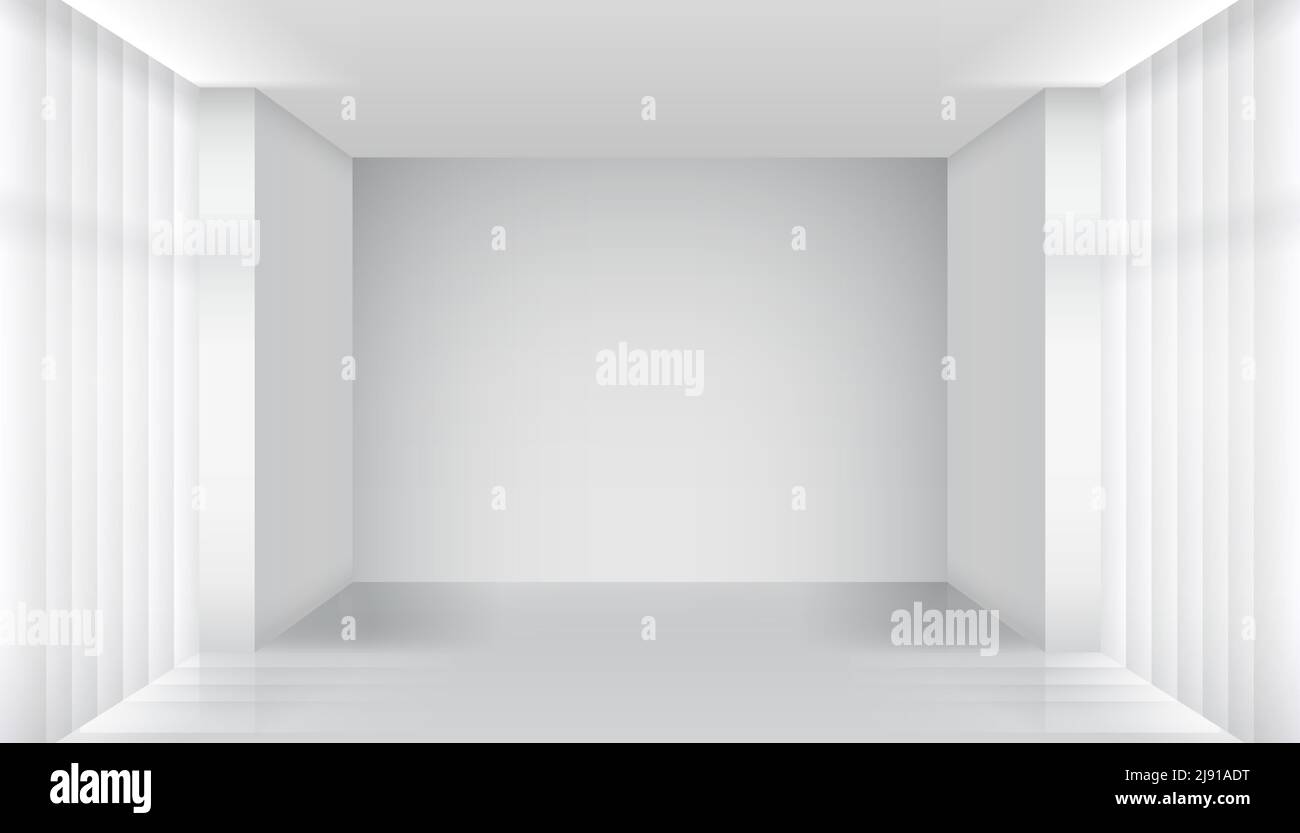 Empty room interior. Clear building, apartment white, architecture ...