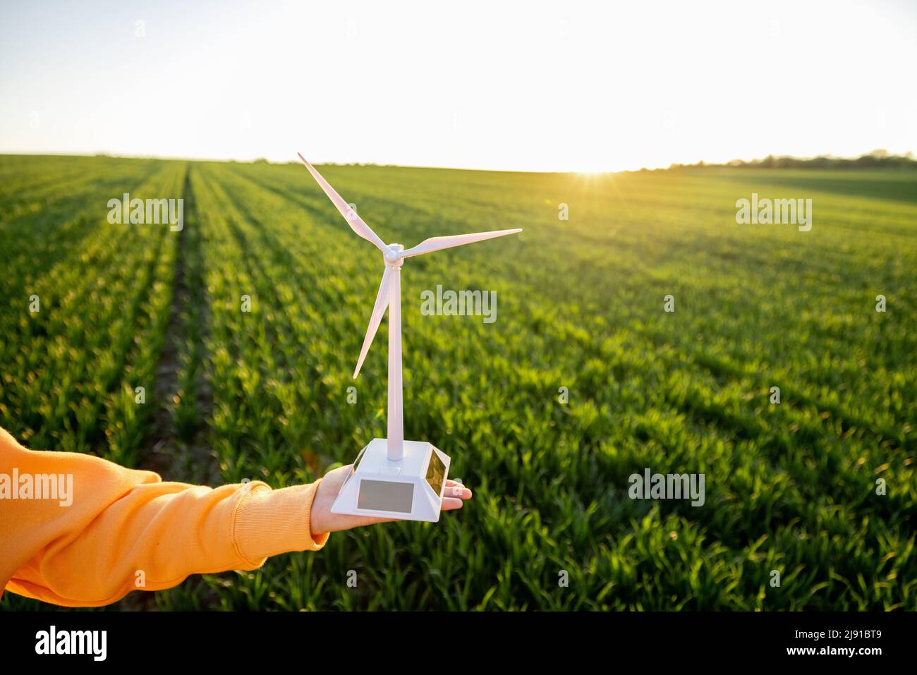 Toy wind turbine on hi-res stock photography and images - Alamy