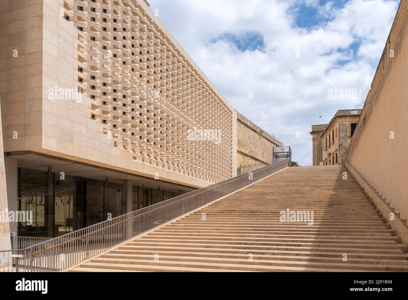 Valletta steps architecture hi-res stock photography and images - Alamy
