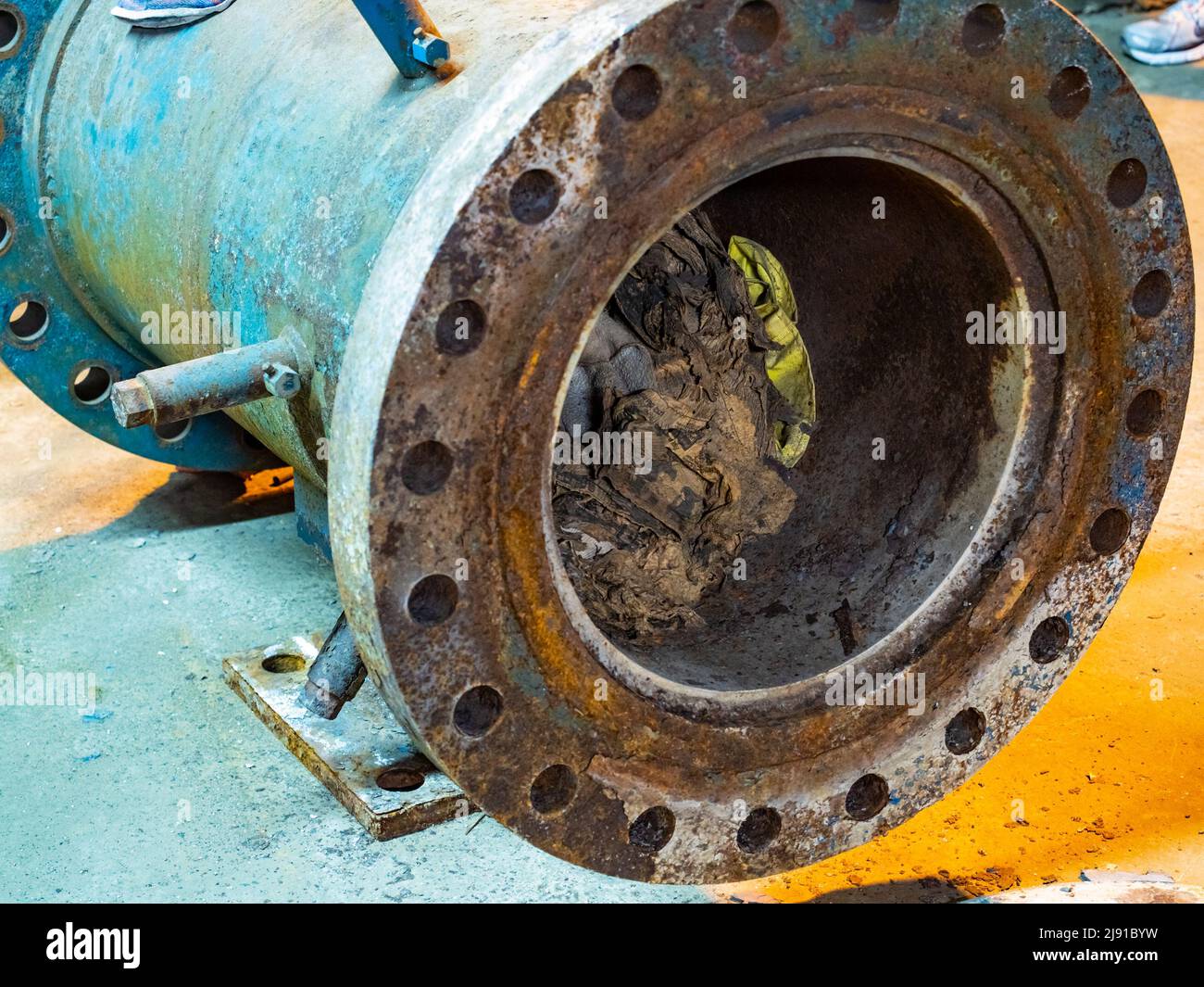 Rusty Industrial Pipe Fitting Stock Photo - Alamy