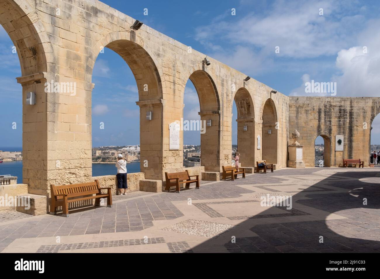 Upper Barraka Gardens, Valletta, Malta Stock Photo - Alamy
