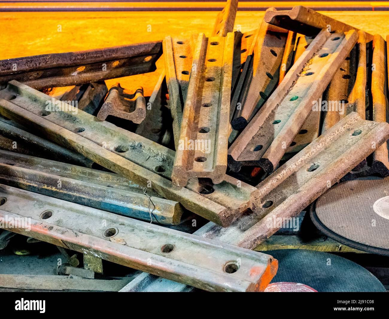 Rusty Industrial Parts Stock Photo - Alamy