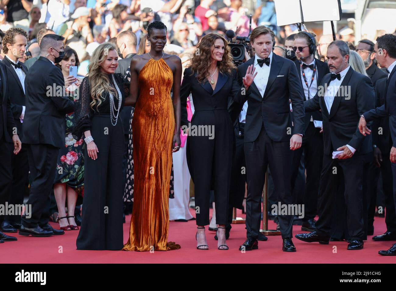 Caroline Scheufele, Sheila Atim, Jack Lowden and Julia Roberts attend ...