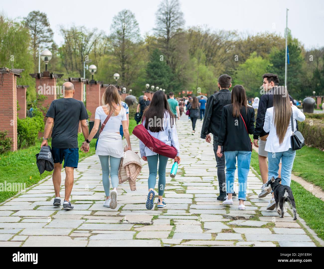 Bucharest, Romania - 04.15.2022: Busy weekend with many tourists and ...
