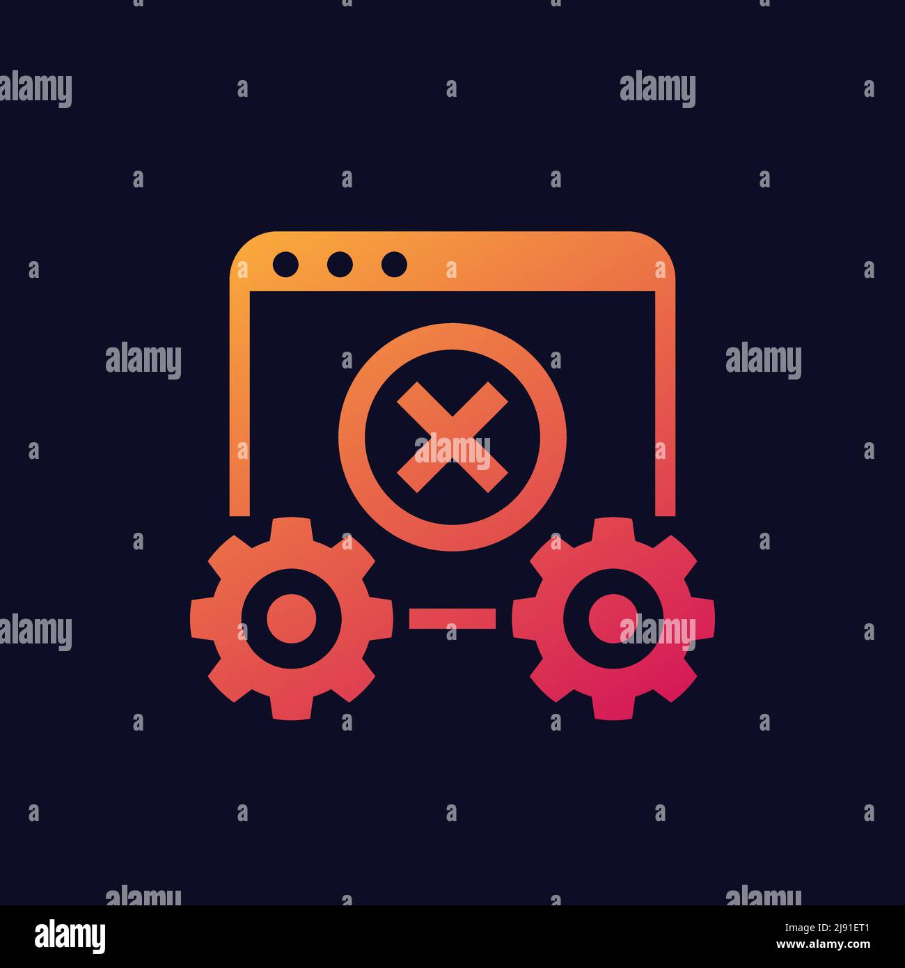 Web page error notification hi-res stock photography and images - Alamy