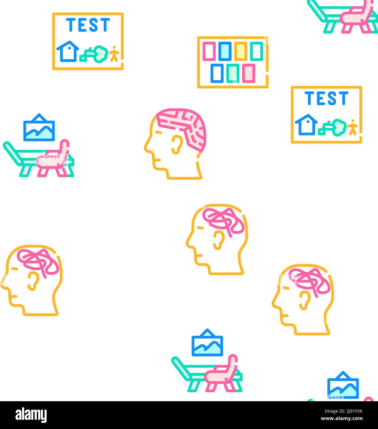 Psychologist Doctor Vector Seamless Pattern Stock Vector Image & Art ...