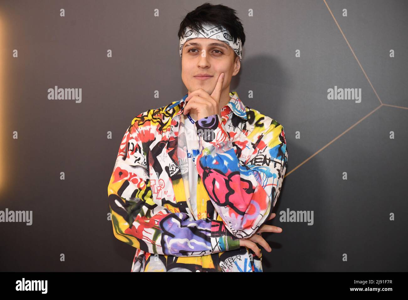 Moscow. The singer Habib Sharipov at a ceremony of delivery musical a ...