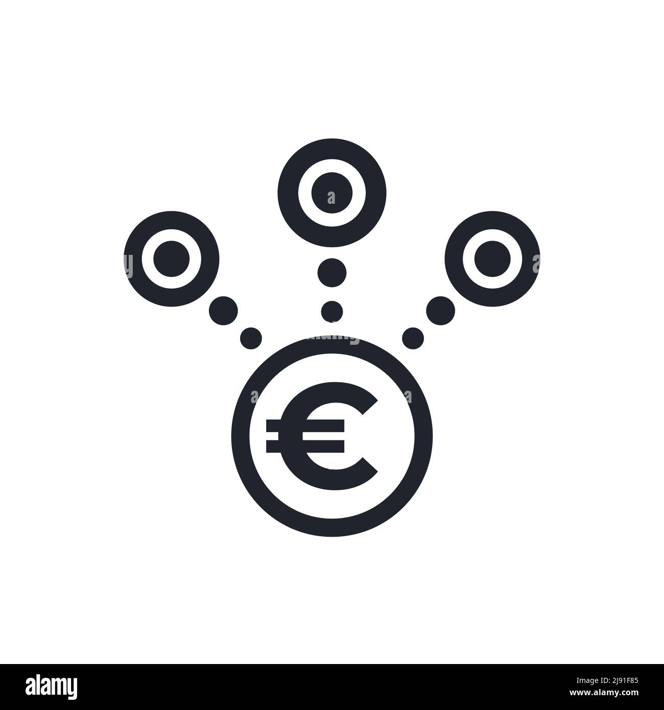 income streams icon with euro Stock Vector Image & Art - Alamy