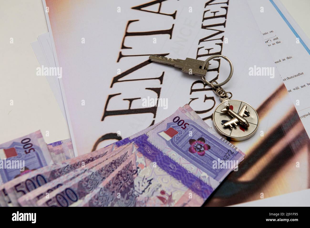 Property rental agreement for filing in and keys with Qatar Bank Note ...